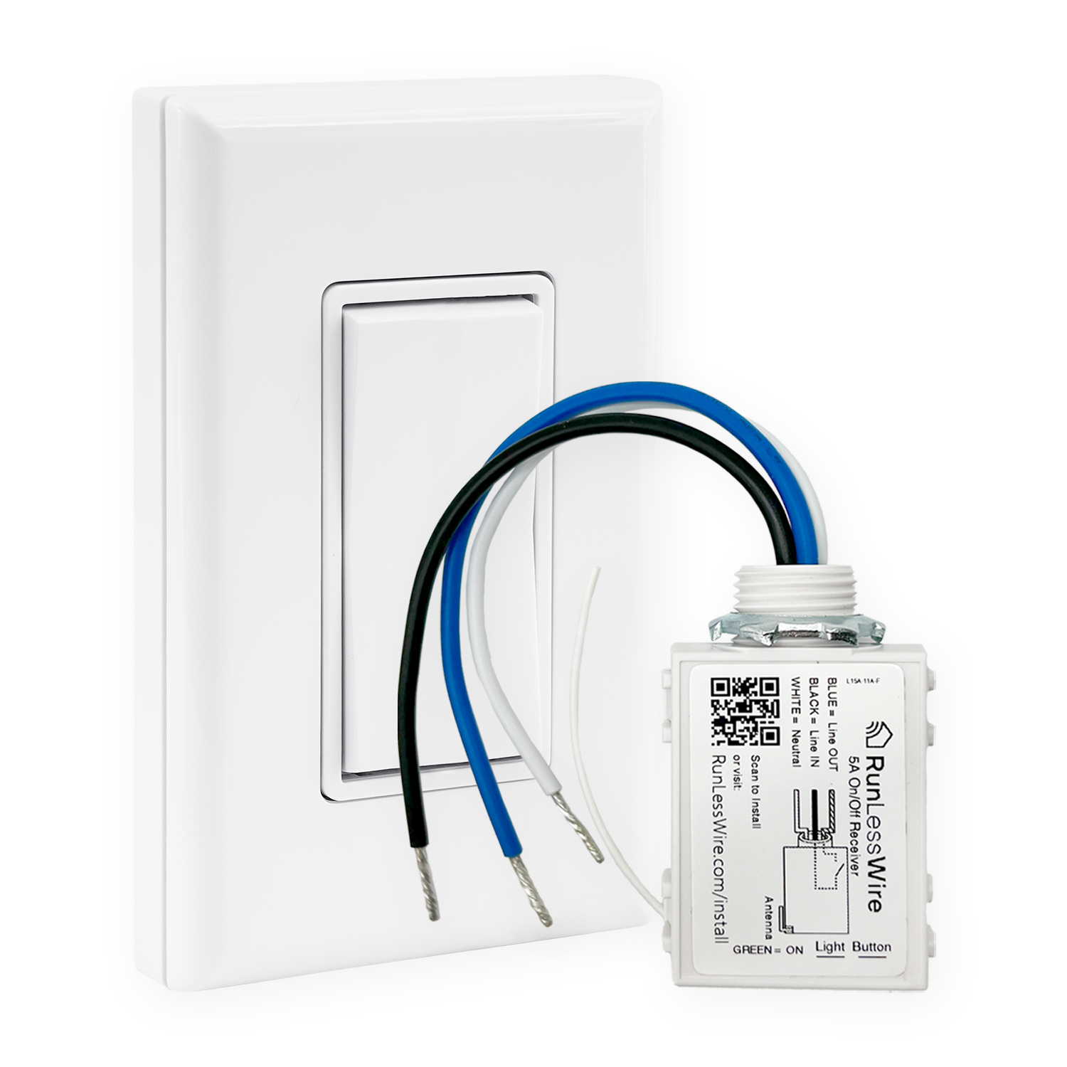 SELF-POWERED ON/OFF WIRELESS LIGHT SWITCH KITS