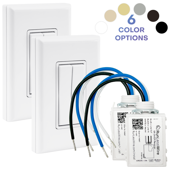 3-Way Wireless Fan & Light Switch Kit – RunLessWire