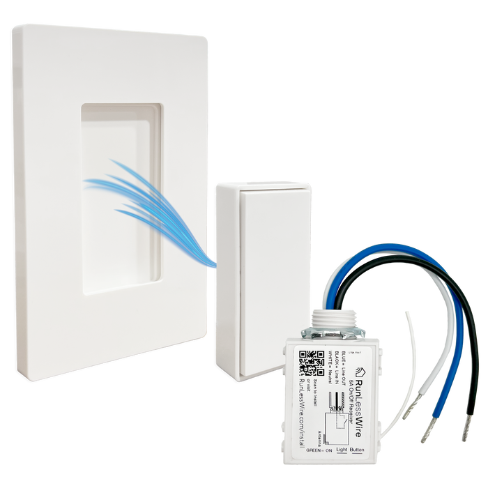 Wireless Detachable Remote Light Switch Kit - Battery-Free Self-Powered ...