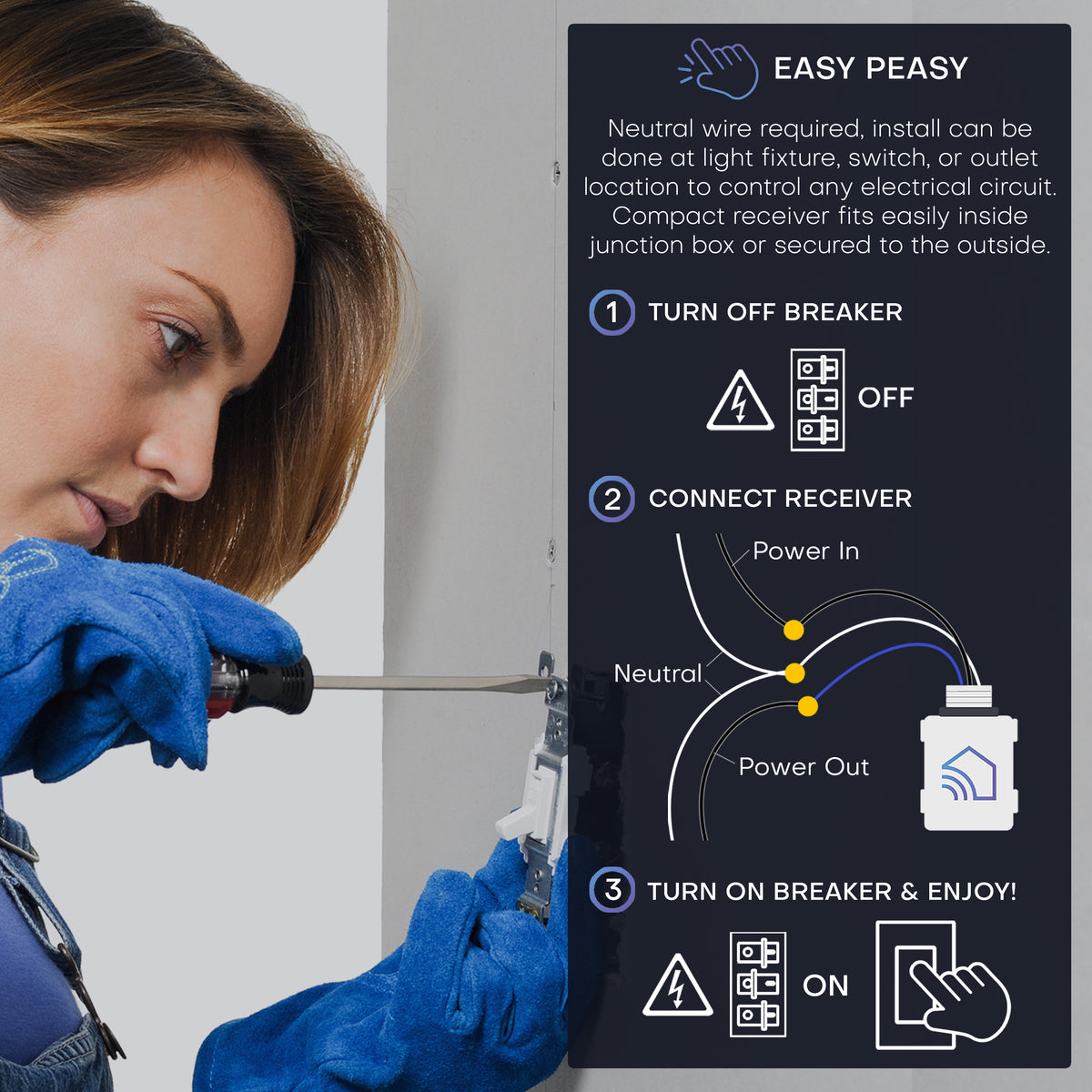 3-Way Wireless Fan & Light Switch Kit – RunLessWire