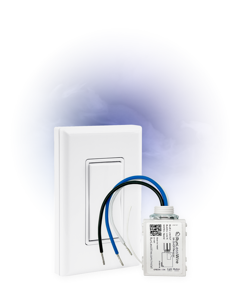 RunLessWire Battery-Free & Wireless Light Switches