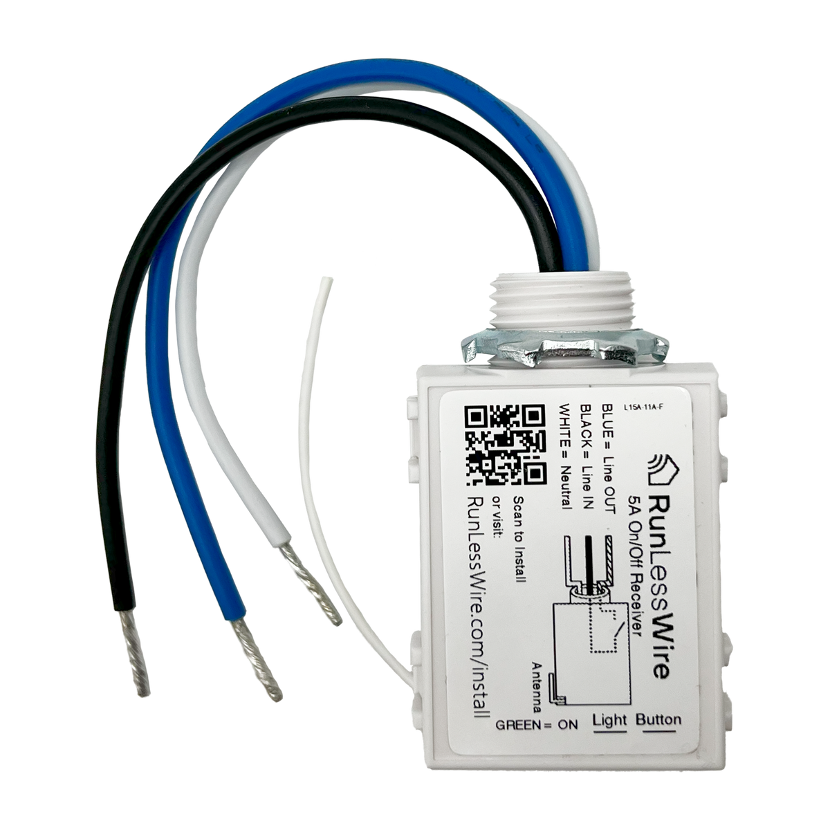 5 Amp On/Off Controller For Wireless Light Switches – RunLessWire