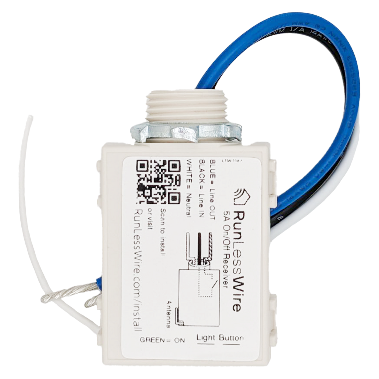 5 Amp On/Off Controller For Wireless Light Switches – RunLessWire