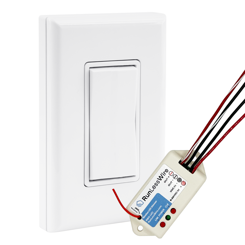 LOW VOLT LED DIMMABLE WIRELESS SWITCH KIT - Ultra-Smooth PWM Receiver