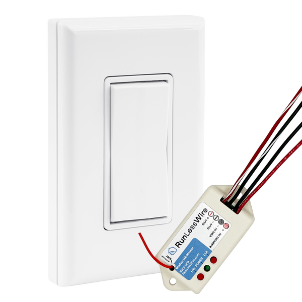 LOW VOLT LED DIMMABLE WIRELESS SWITCH KIT - Ultra-Smooth PWM Receiver